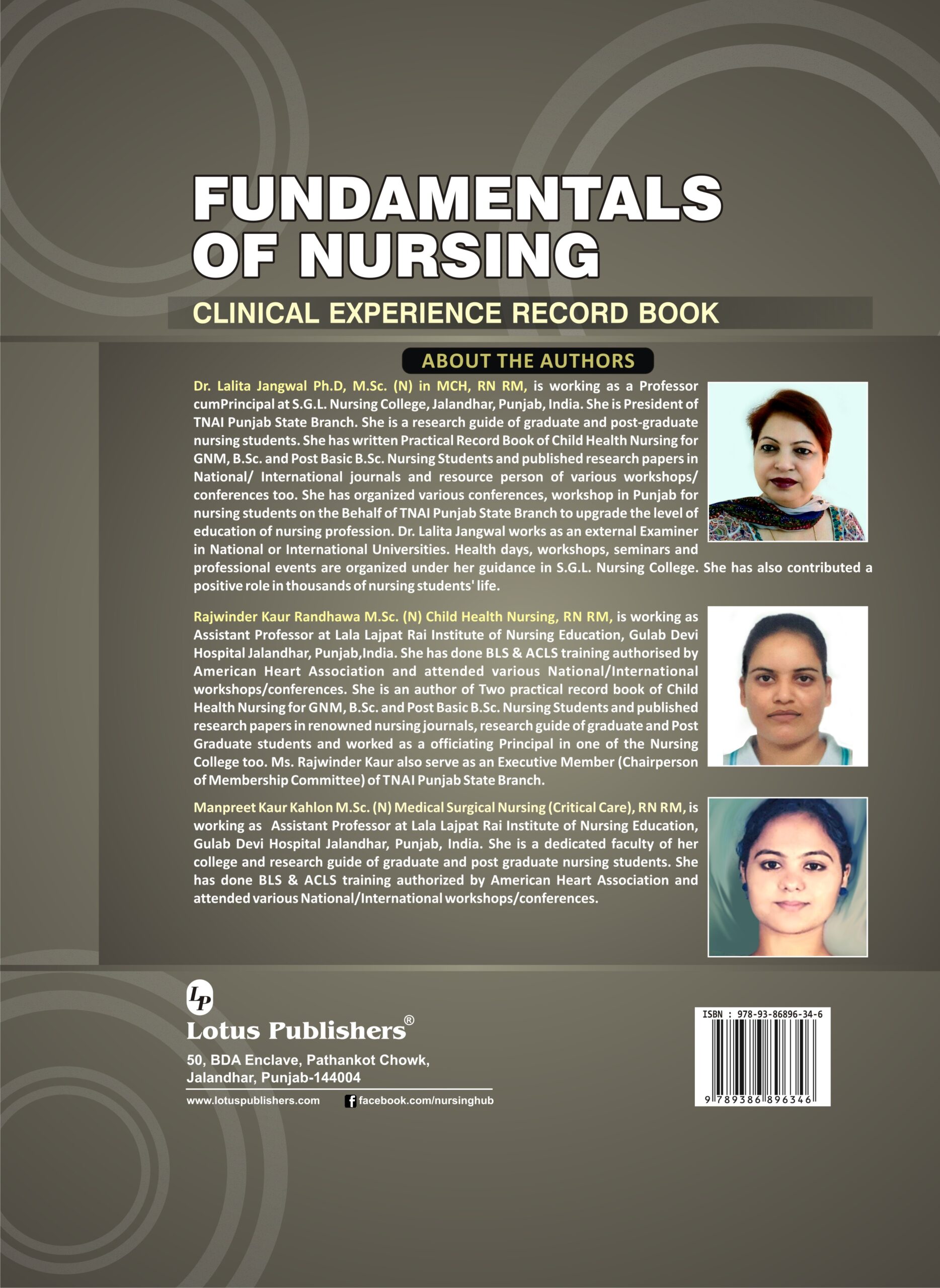 Fundamentals Of Nursing Clinical Experience Record Book For B.Sc ...