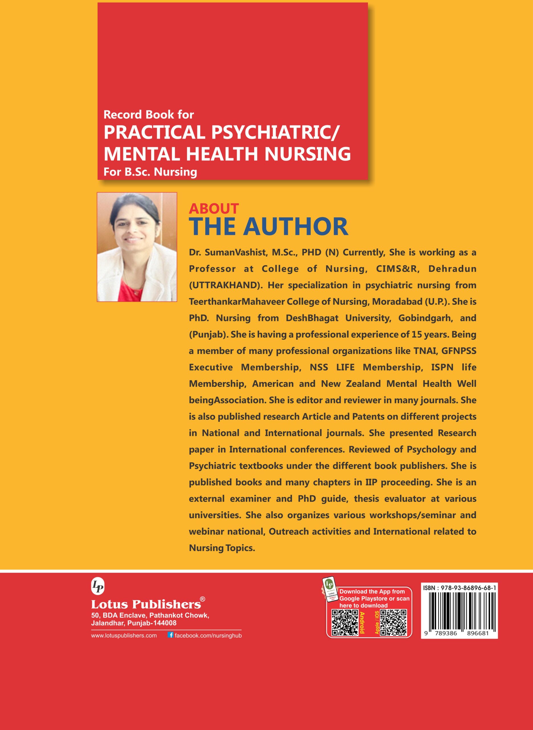 Record Book for Practical Psychiatric/ Mental Health Nursing for B.Sc ...